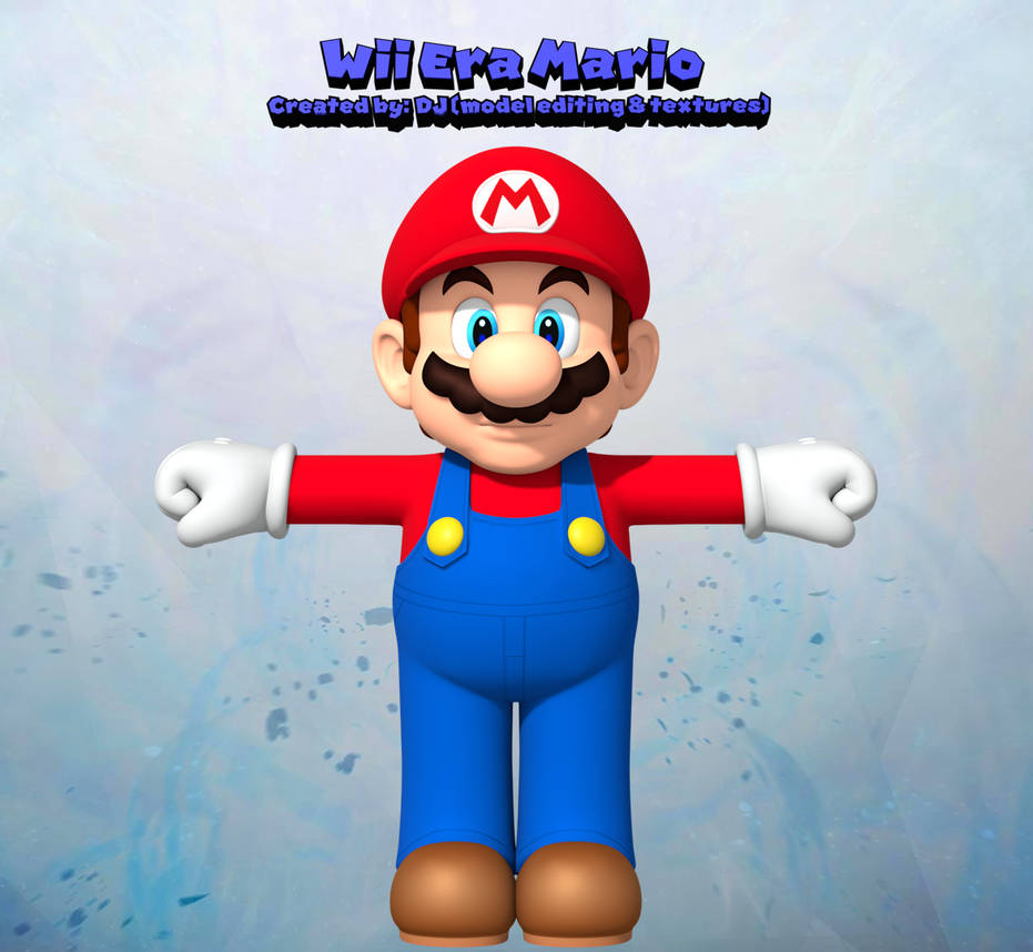 (Model Download) Wii era Mario by SNLYoshi21 on DeviantArt