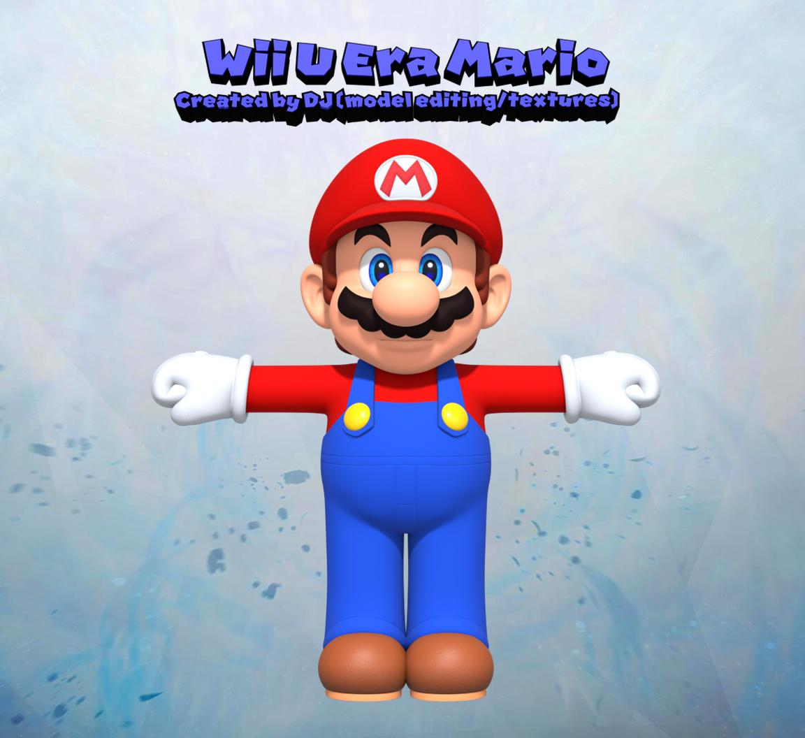 (Model Download) Wii U era Mario by SNLYoshi21 on DeviantArt