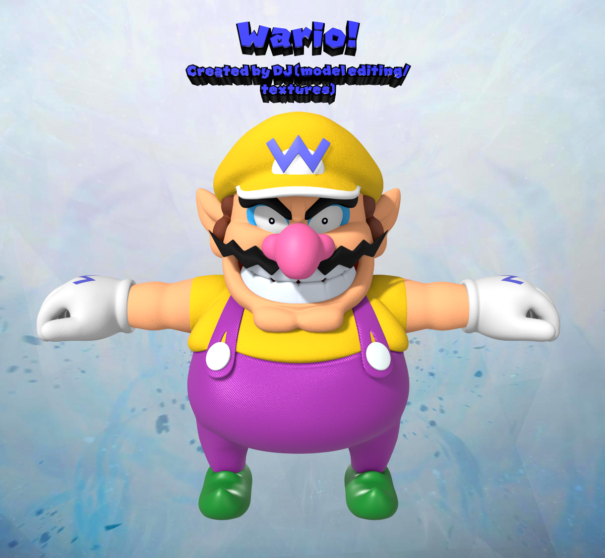 (Model Download) Wario by SNLYoshi21 on DeviantArt
