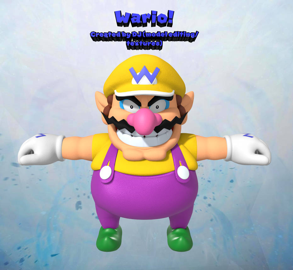 (Model Download) Wario by SNLYoshi21 on DeviantArt