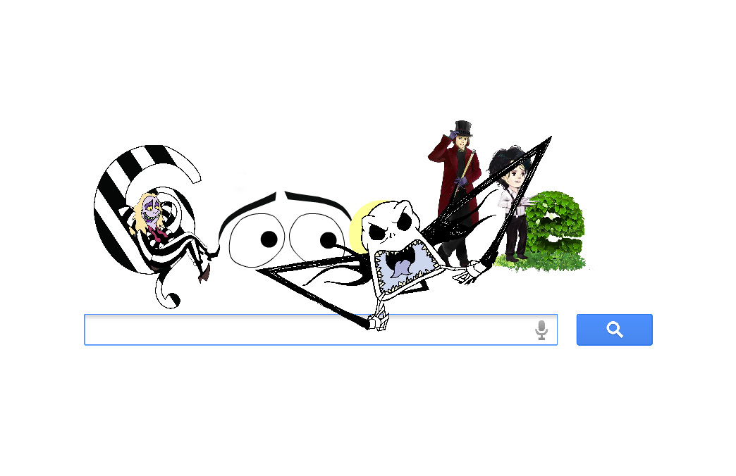 Unofficial Doodle Google Tim Burton Anniversary by MishaSessy on DeviantArt