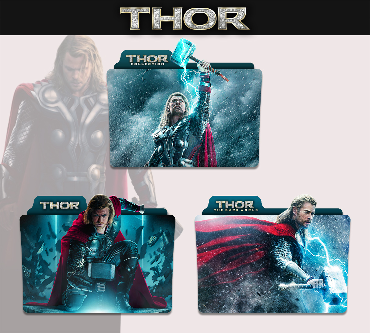 Thor Collection 2011 - 2013 Folder Icon by sonerbyzt on DeviantArt