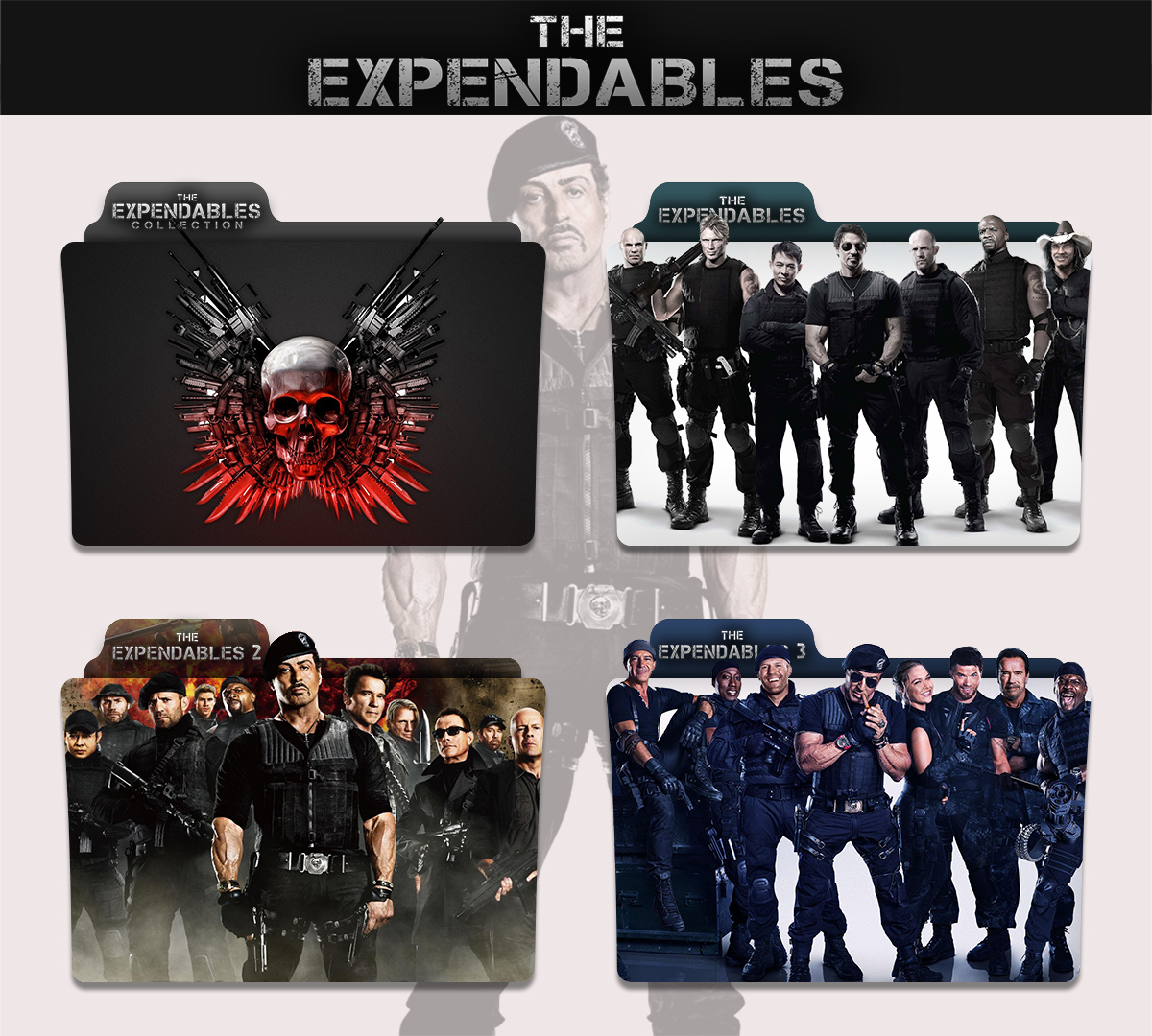 The Expendables Collection 2010 - 2014 Folder Icon by sonerbyzt on ...