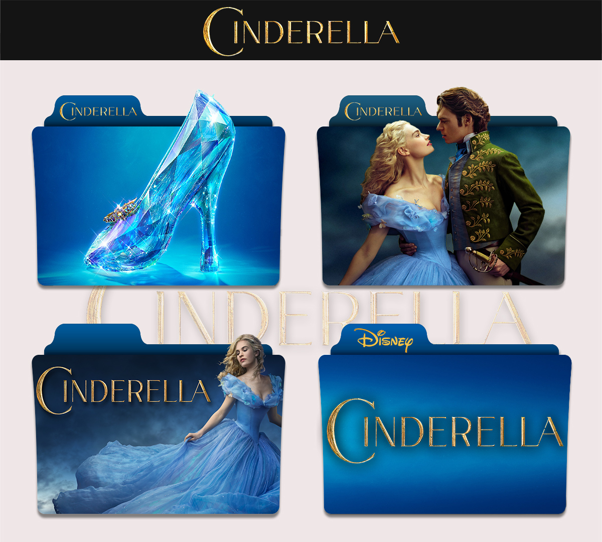 Cinderella 2015 Folder Icon by sonerbyzt on DeviantArt