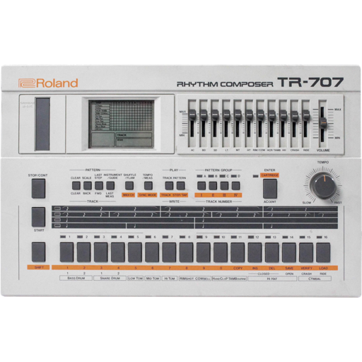 Roland TR-707 by saintfu on DeviantArt