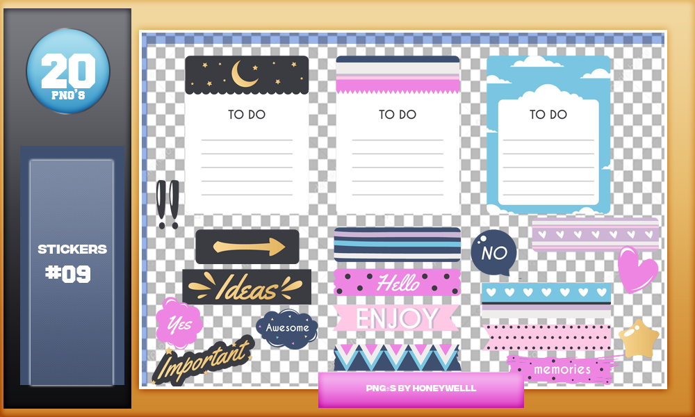 Pack PNG - Stickers #9 by Honeywelll on DeviantArt