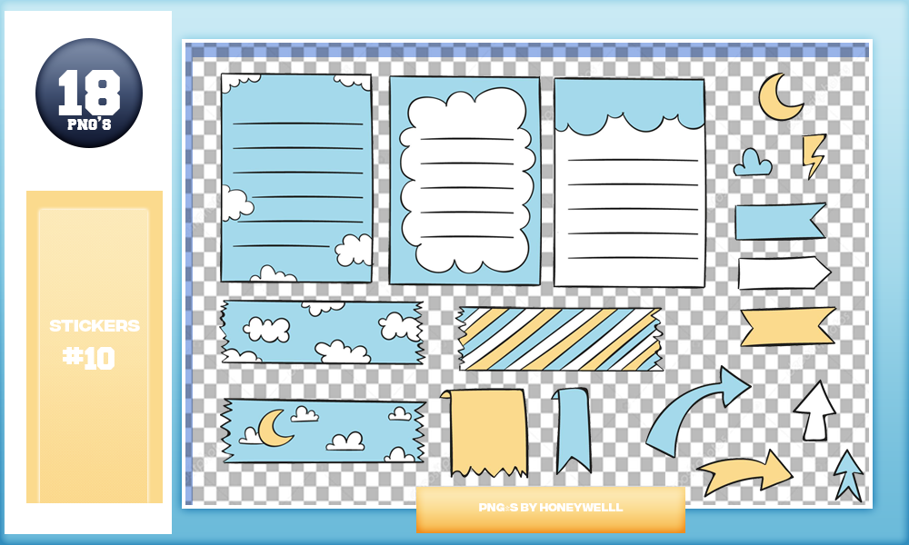 Pack PNG - Stickers #10 by Honeywelll on DeviantArt