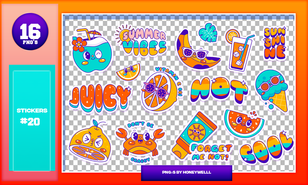 Pack PNG - Stickers #20 by Honeywelll on DeviantArt