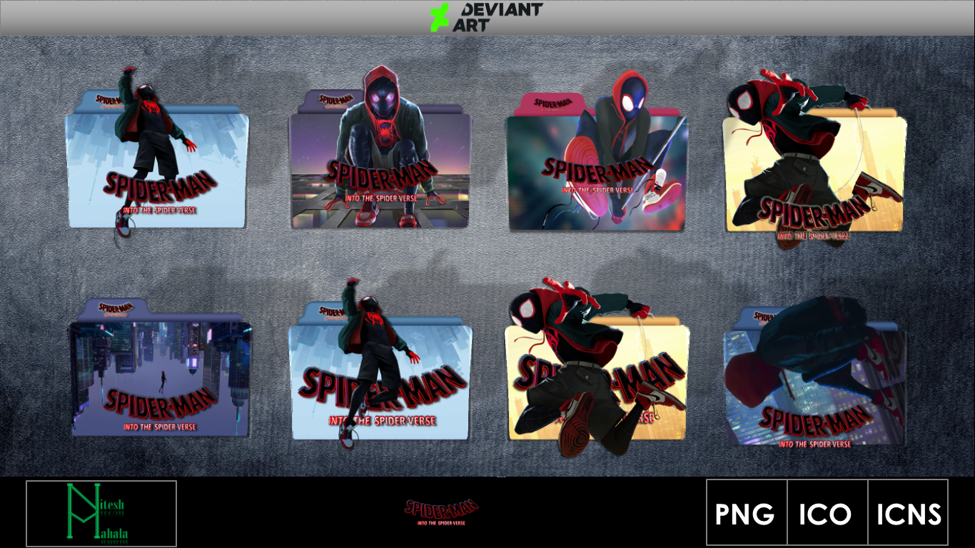 Spider Man-Into the Spider Verse (2018) Movie Icon by niteshmahala on ...