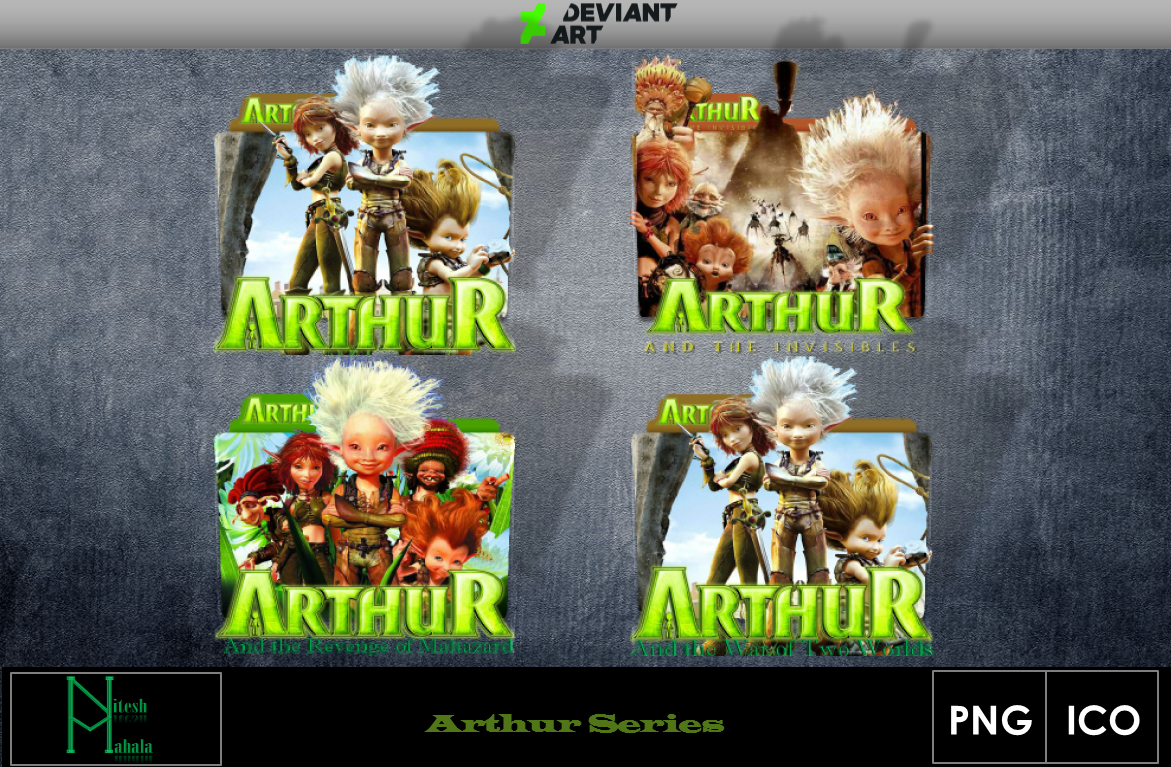 Arthur Series Movie Folder Icons by niteshmahala on DeviantArt