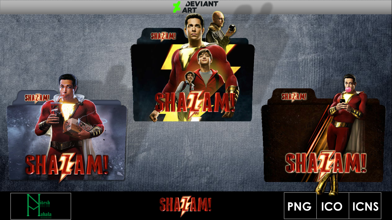 Shazam (2019) Movie Folder Icons by niteshmahala on DeviantArt