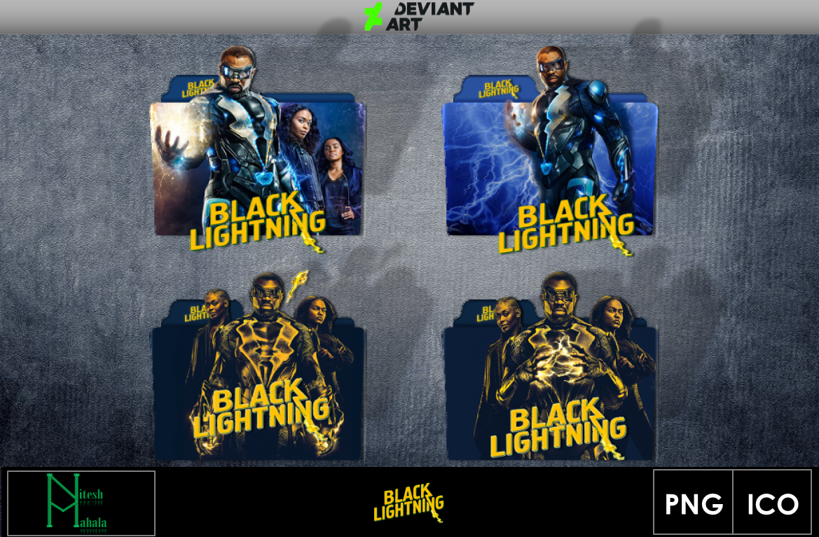 Black Lightning DC Season Folder Icons by niteshmahala on DeviantArt