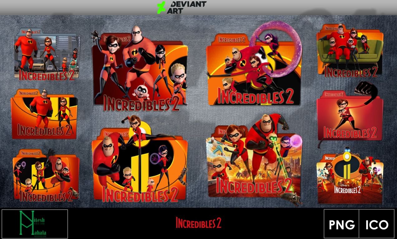 Incredibles 2 (2018) Movie Folder Icons Pack by niteshmahala on DeviantArt