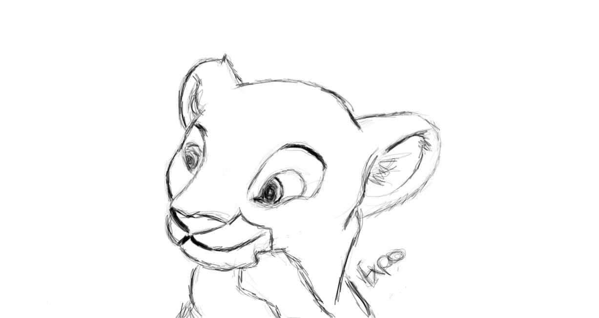 Lion head. (uncolored) by Black--Butler on DeviantArt