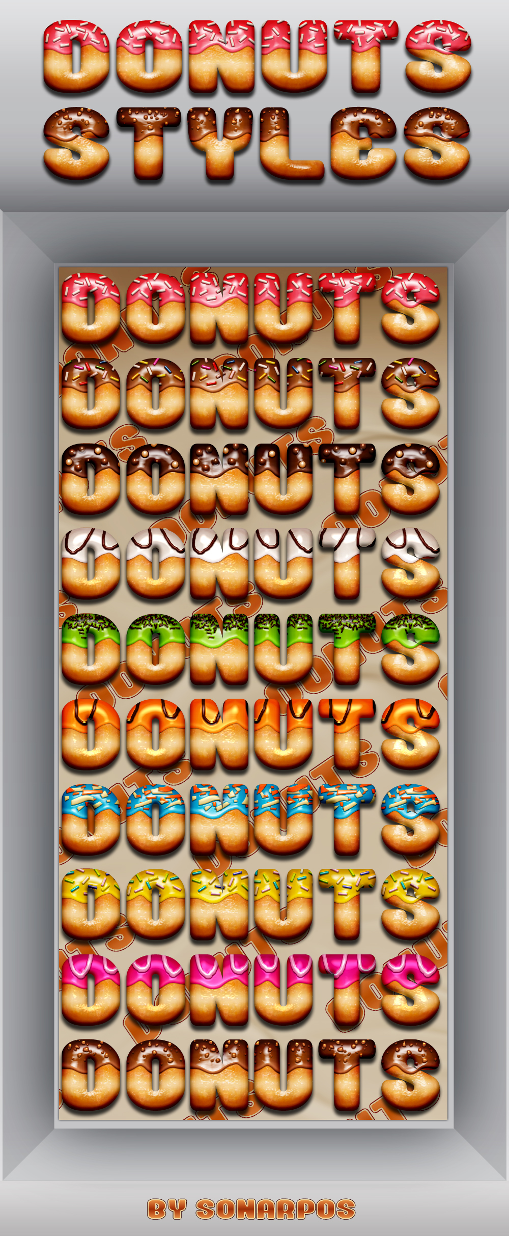 Donuts styles by sonarpos on DeviantArt
