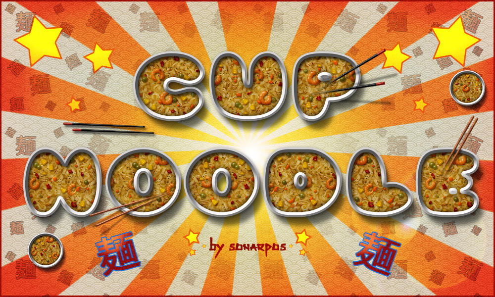 Cup noodle style by sonarpos on DeviantArt