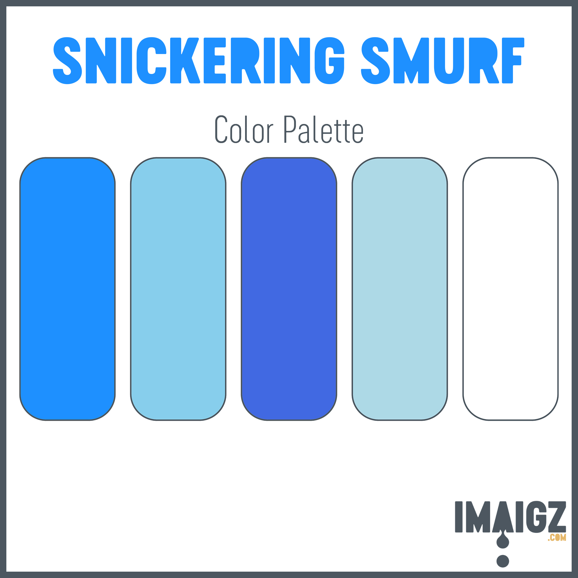 Snickering Smurf Palette by IMAIGZ on DeviantArt