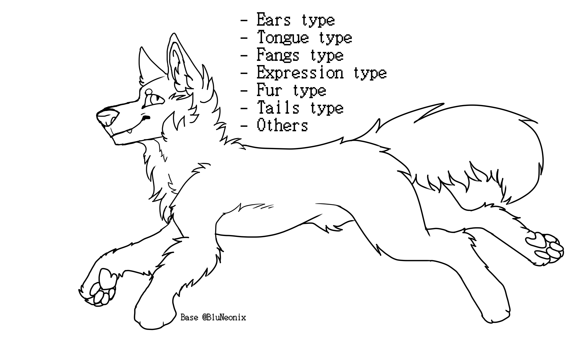 Canine base | F2U (UPDATED 10,11,2019) by K91RYUJIN on DeviantArt