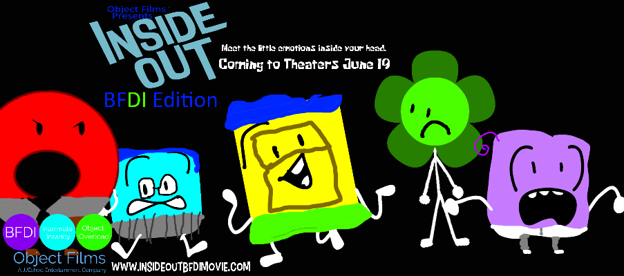 Inside Out: BFDI Edition! Poster by JJEshedArt on DeviantArt
