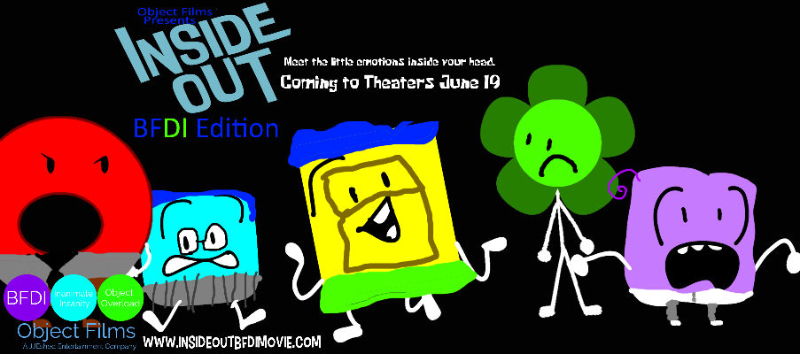 Inside Out: BFDI Edition! Poster by JJEshedArt on DeviantArt