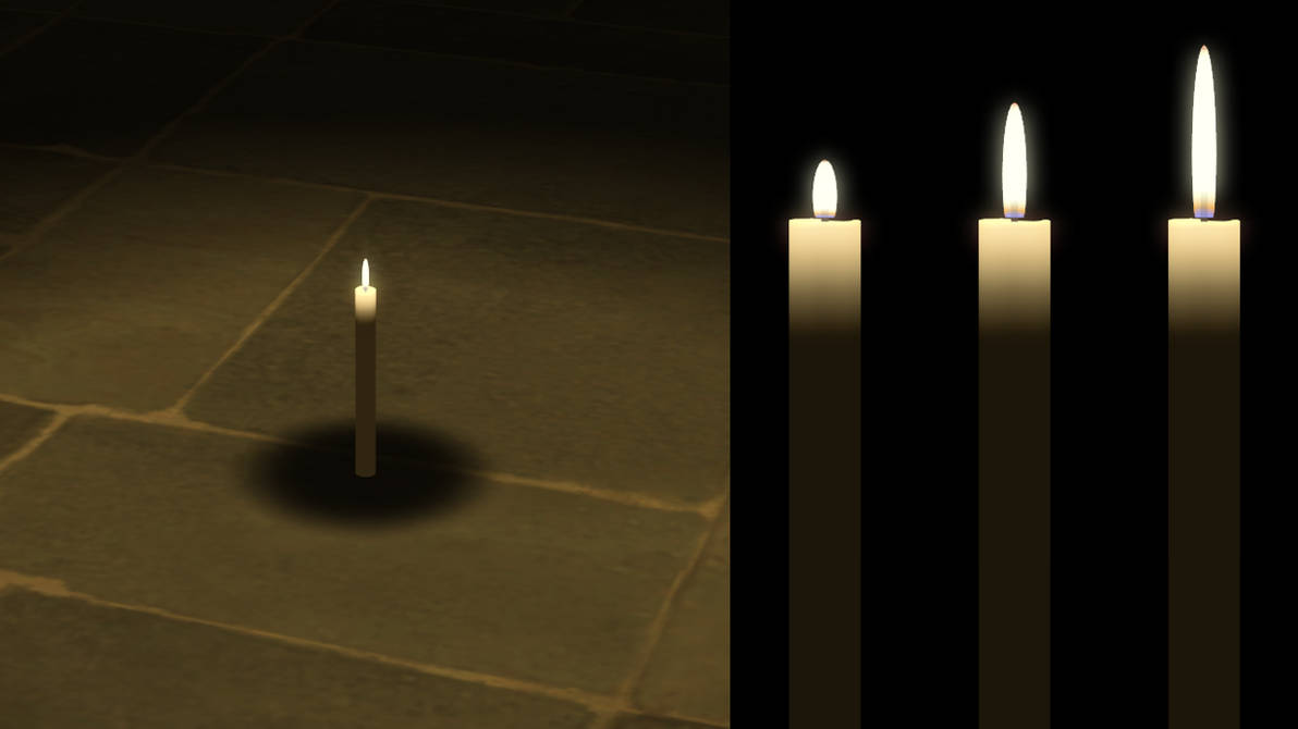 Lit Candle for XPS by dasliebesverbot on DeviantArt