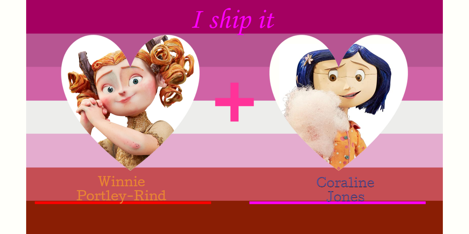 Winnie x Coraline: Peach and Blueberry by Steven492 on DeviantArt