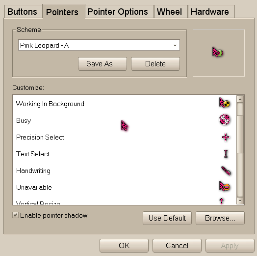 Pink Leopard Windows Cursors by Jamin34472 on DeviantArt