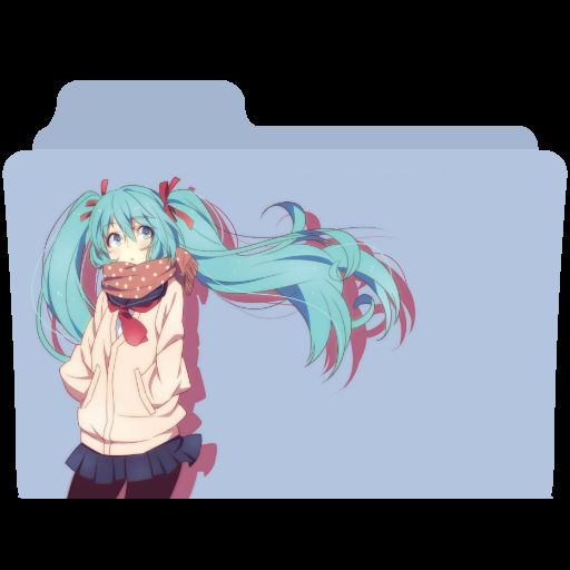 Hatsune Miku Folder Icon by Numeji on DeviantArt