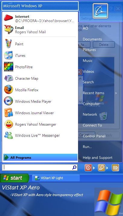 ViStart XP Light by Auron2 on DeviantArt