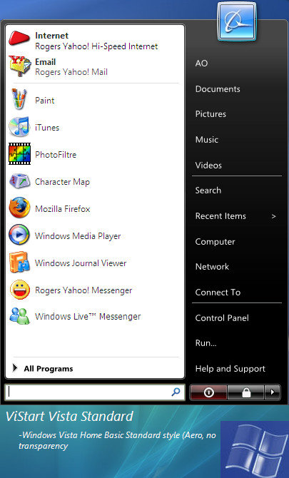 ViStart Standard by Auron2 on DeviantArt