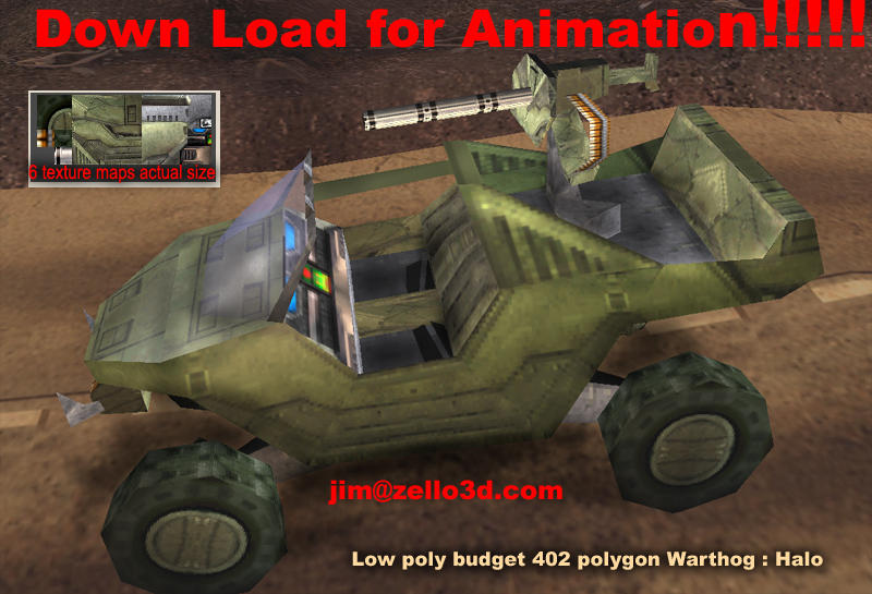 Halo LowPolygon Warthog by MrMoldavia on DeviantArt
