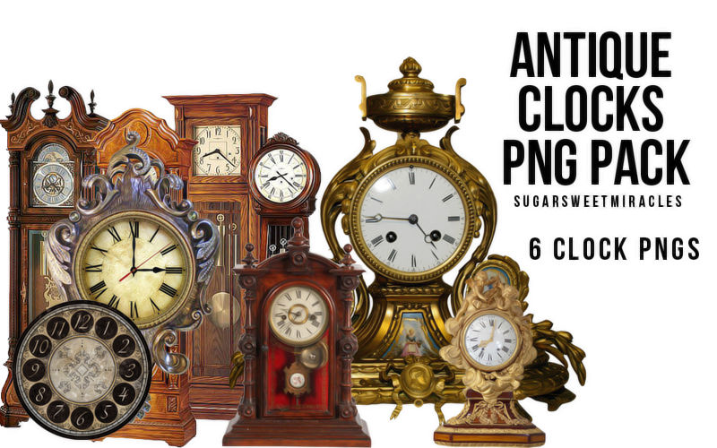 Antique Clocks PNG Pack by sugarsweetmiracles on DeviantArt
