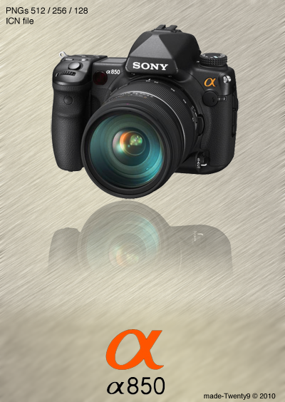 Sony Alpha a850 Icon by made-Twenty9 on DeviantArt