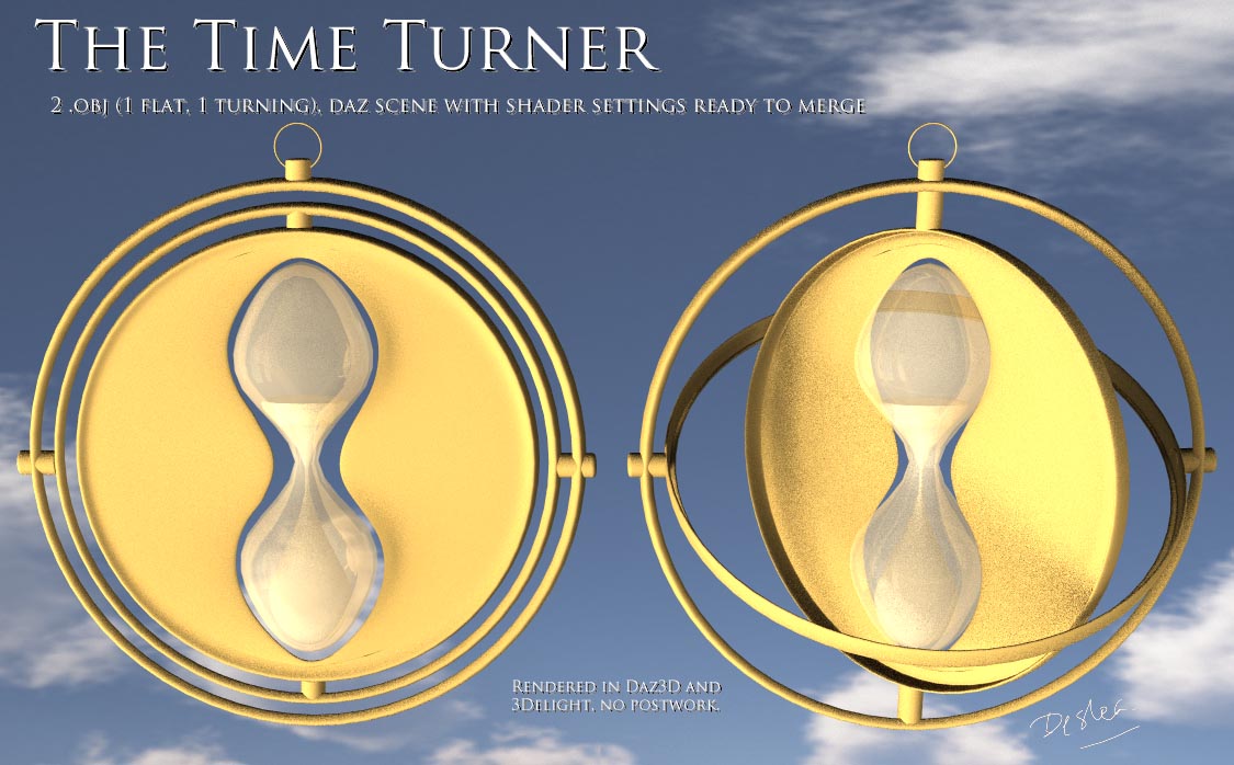 Free 3D Prop: The Time Turner by deslea on DeviantArt