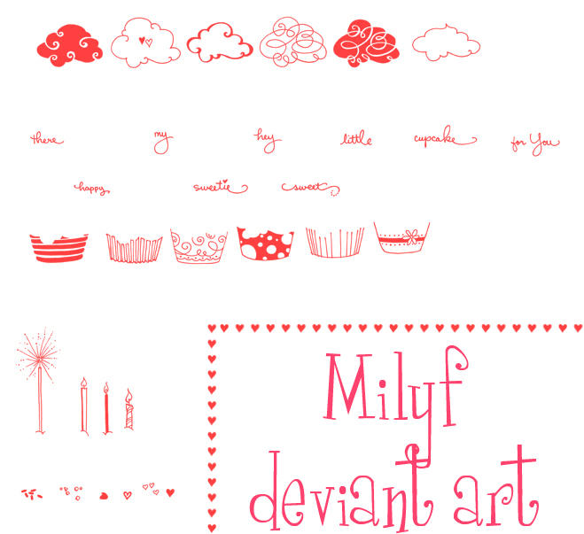 Brushes de CUPCAKES by milyf on DeviantArt