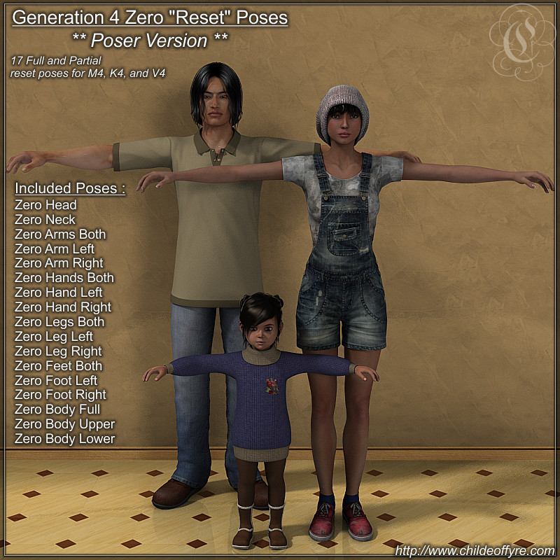 COF Gen4 Reset Poses (Poser Version) by Childe-Of-Fyre on DeviantArt