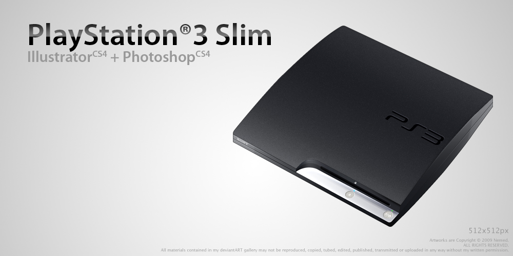 PS3 Slim Icon by Nemed on DeviantArt