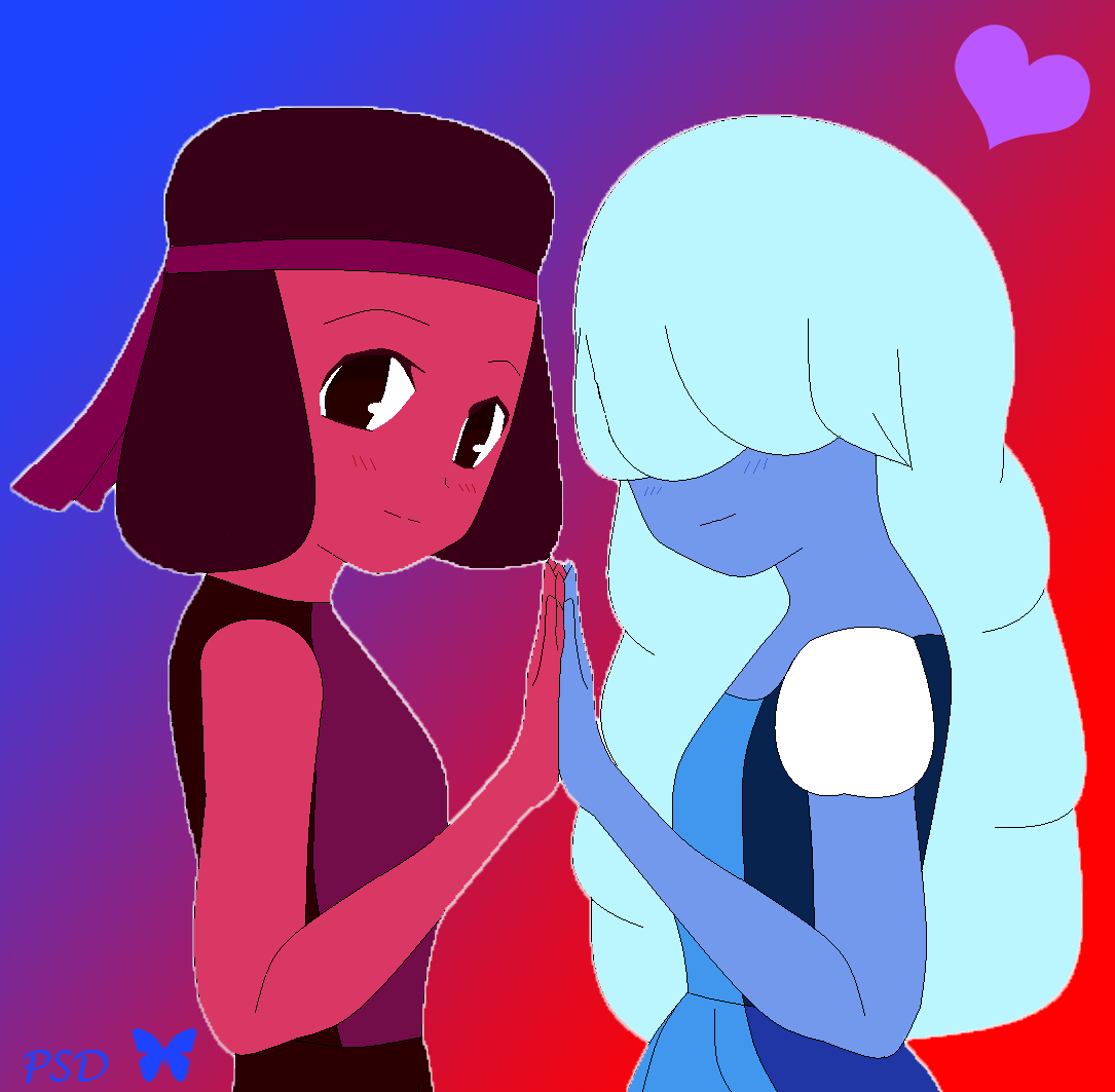 Ruby and sapphire by CookieFoxButt on DeviantArt
