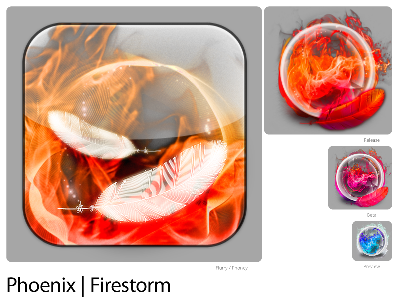 Firestorm and Phoenix Icons by iynque on DeviantArt