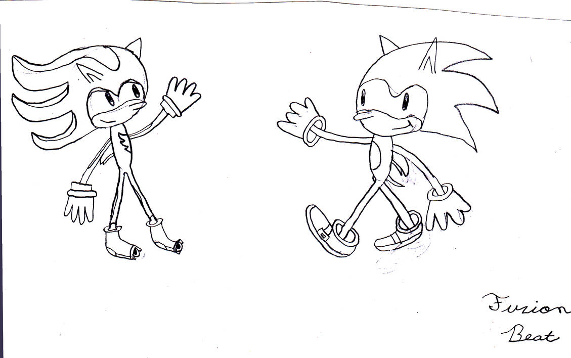 Sonic and Shadow meeting each other by Fusionbeat on DeviantArt