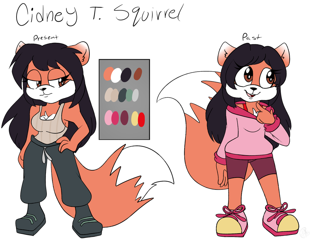 Cidney T. Squirrel [ref sheet 2022] by yoshiyoshi700 on DeviantArt
