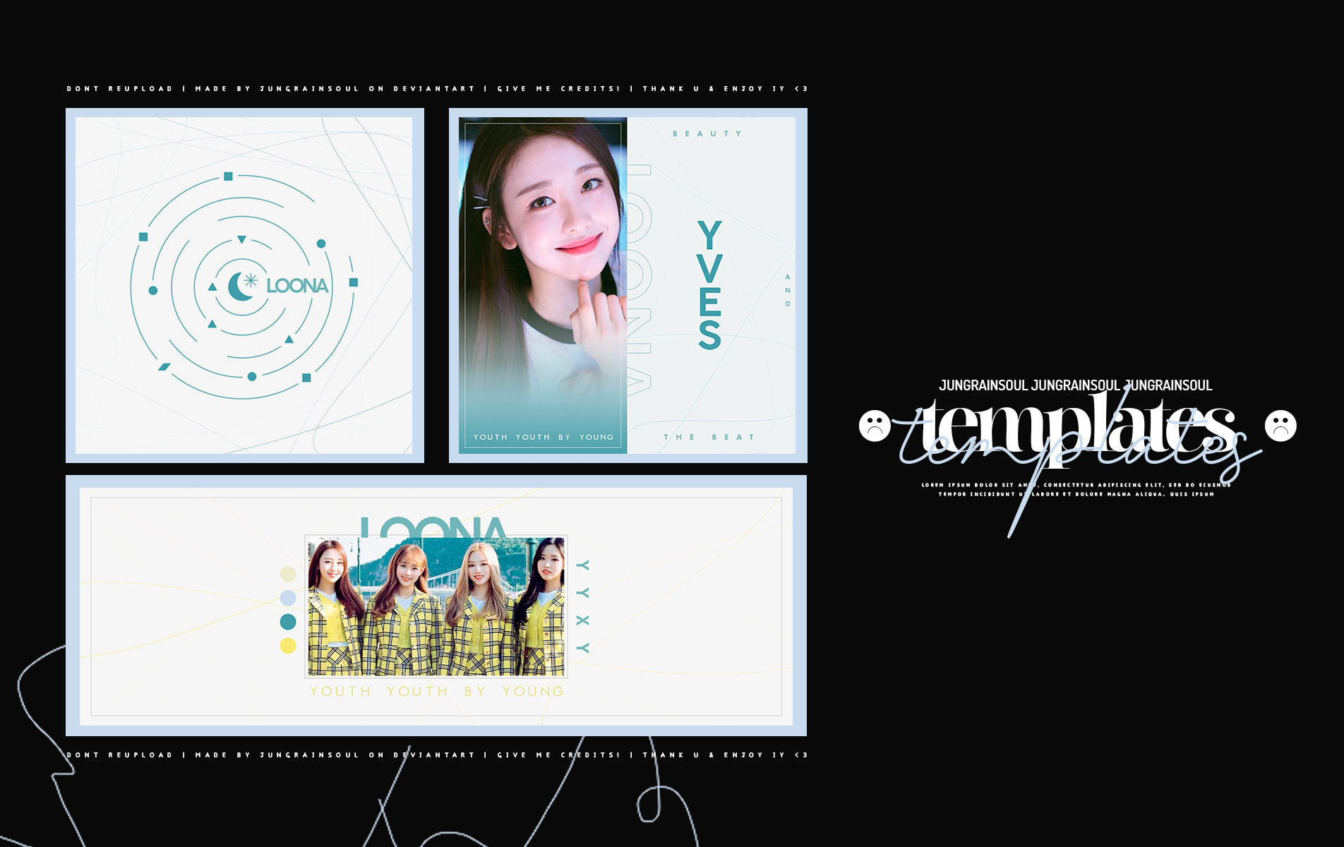 029 : loona teams pack | templates * by jungrainsoul on DeviantArt