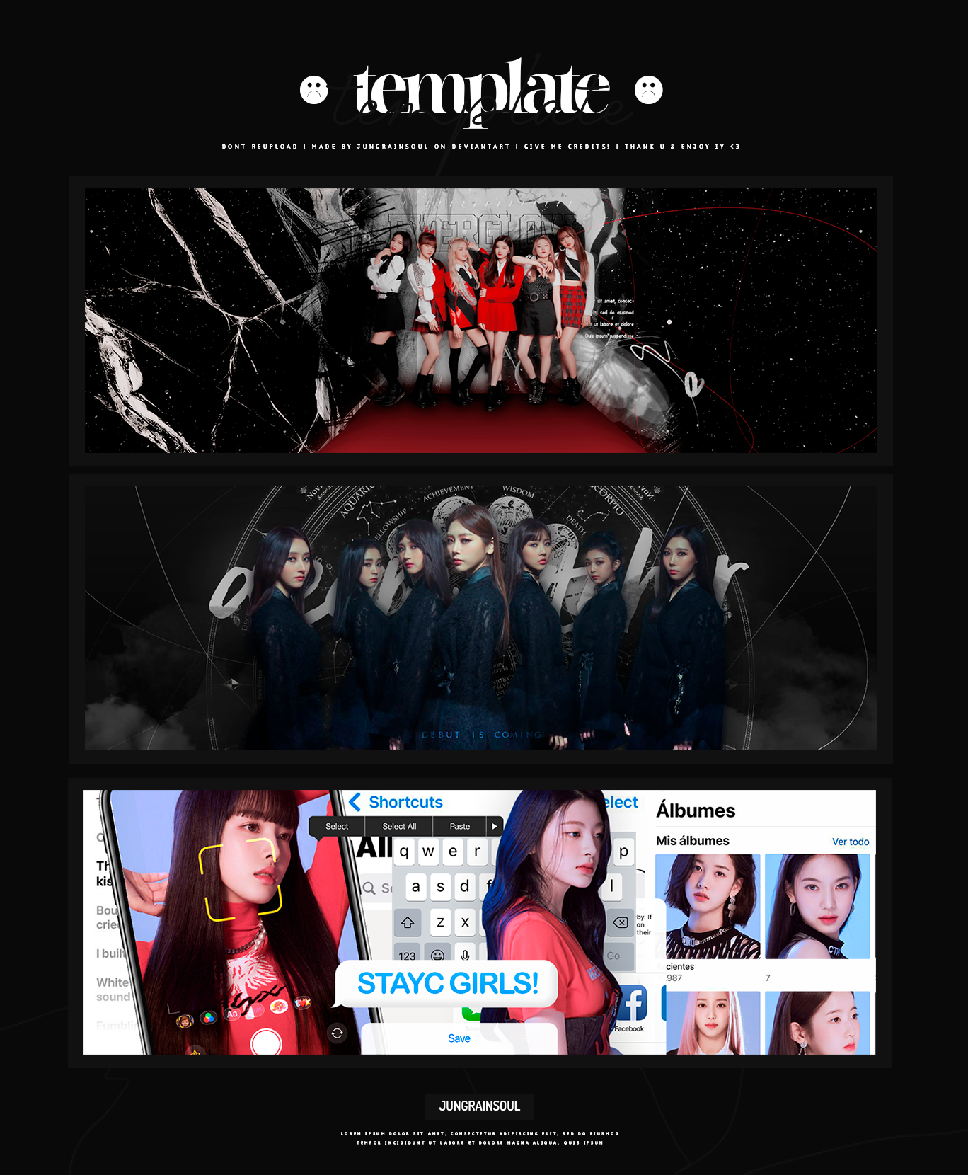 037 : headers pack | templates * by jungrainsoul on DeviantArt