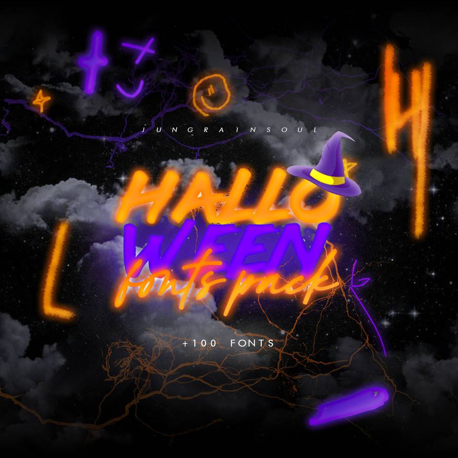 02 HALLOWEEN FONTS PACK / 'by jungrainsoul by jungrainsoul on DeviantArt