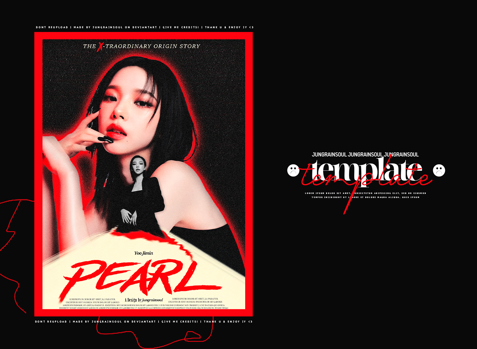 103 : pearl | poster template * by jungrainsoul on DeviantArt