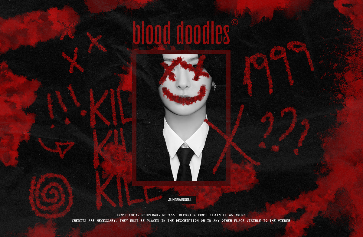 023 : blood doodles | pngs * by jungrainsoul on DeviantArt