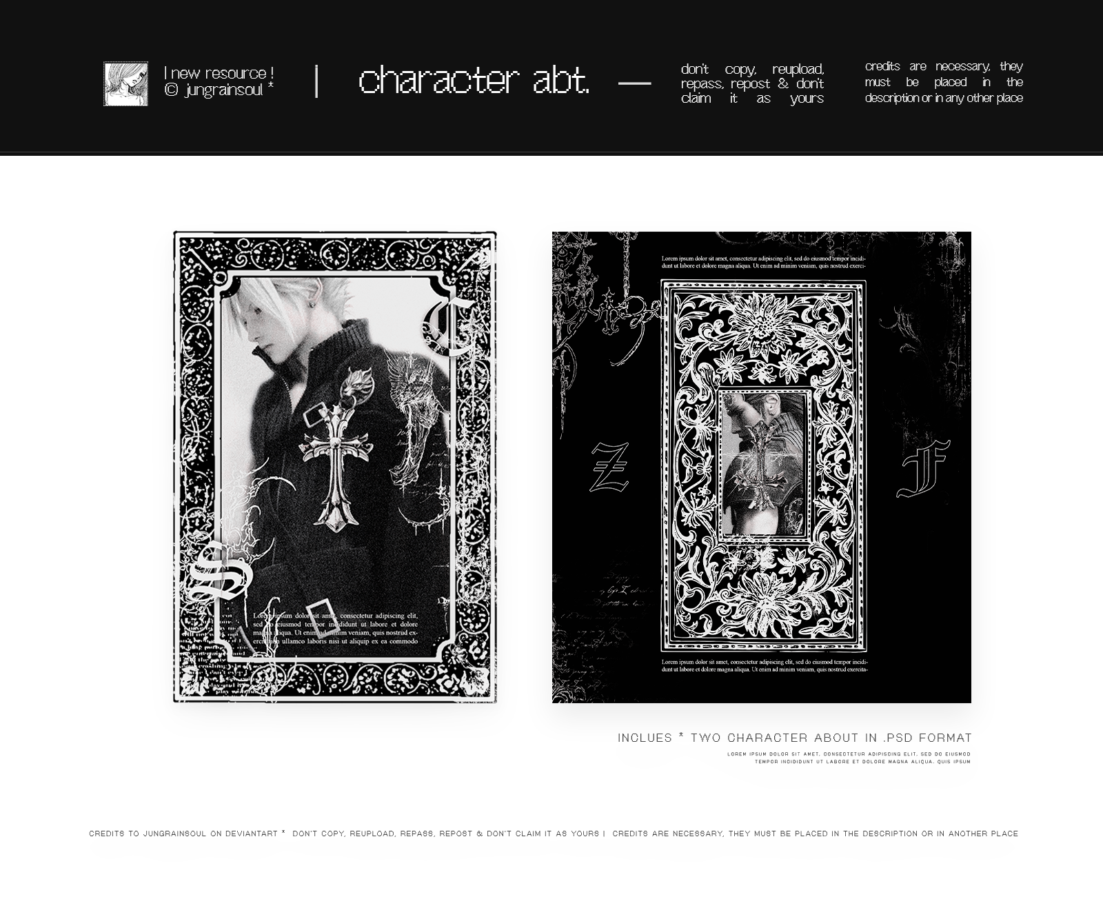 136 : crisis core | templates pack * by jungrainsoul on DeviantArt