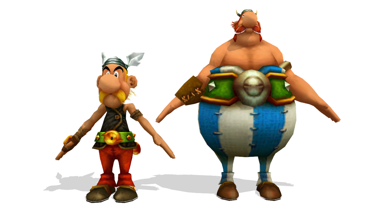 MMD Asterix and Obelix Model DL by NootNoot640 on DeviantArt