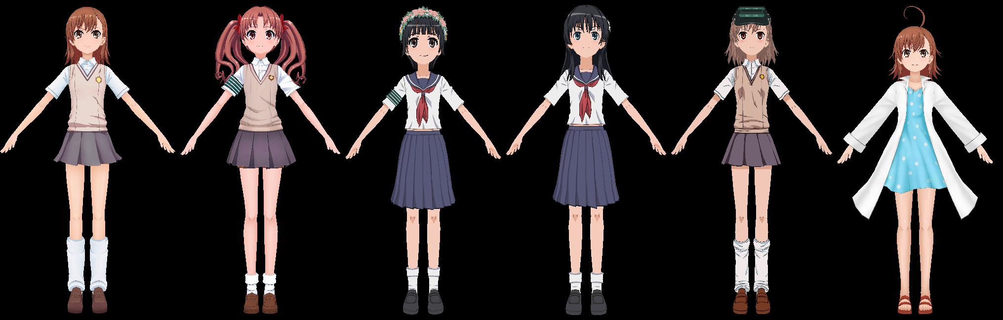 Toaru Kagaku no Railgun - FBX 3D Model Pack by AzureBerylBlue on DeviantArt