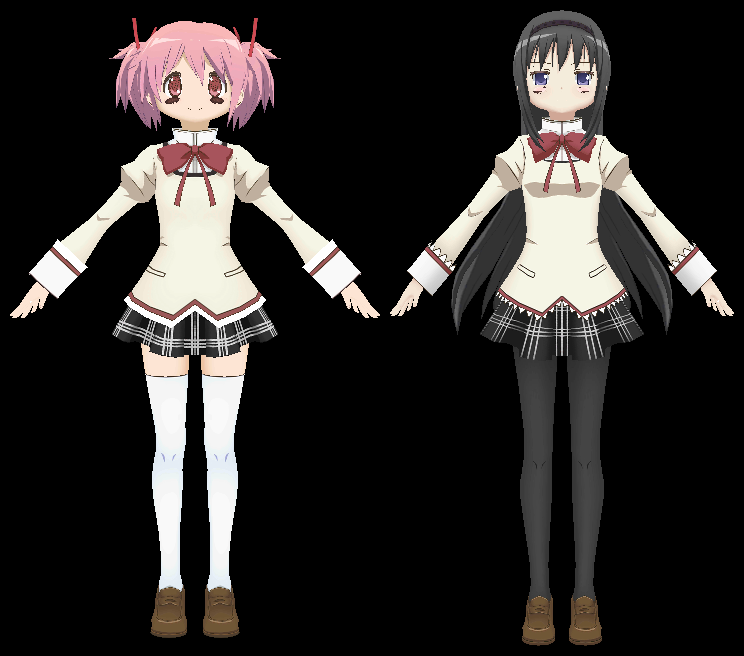 Madoka Magica (School) - FBX 3D Model Pack by AzureBerylBlue on DeviantArt